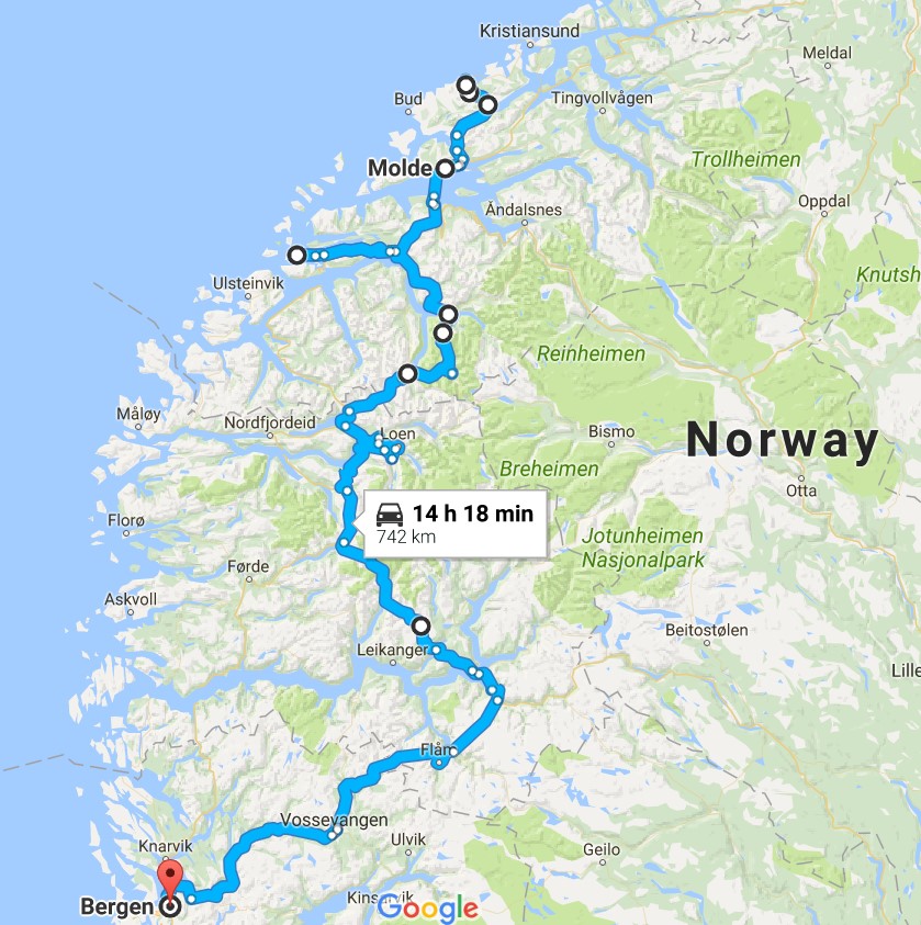 The Atlantic Ocean Road to Bergen: 4 Day Road Trip, Norway – Ruby Jutlay